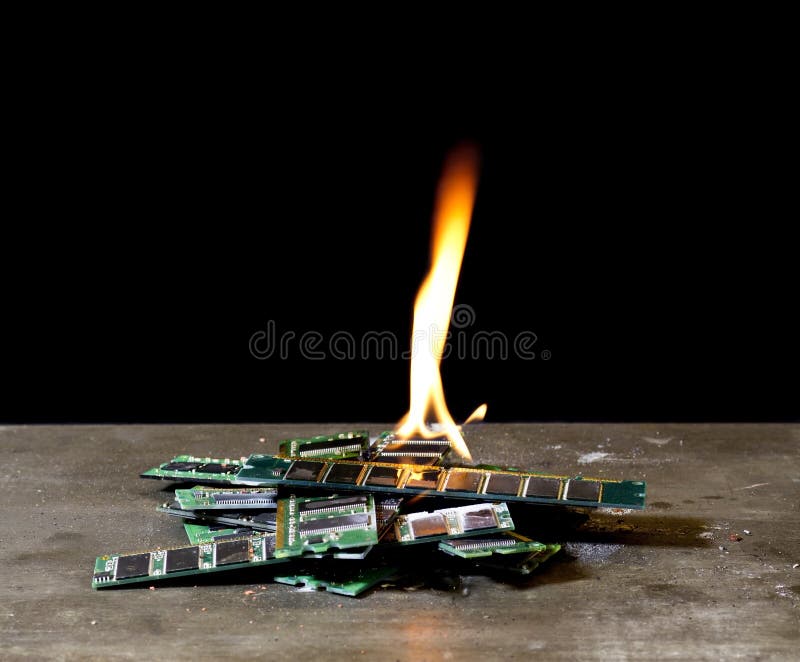 Burning memory sticks stock image. Image of group, equipment - 33291665