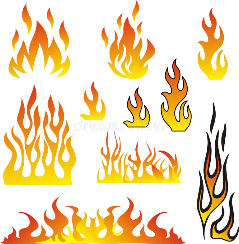 Flames Stock Illustrations – 74,219 Flames Stock Illustrations, Vectors ...