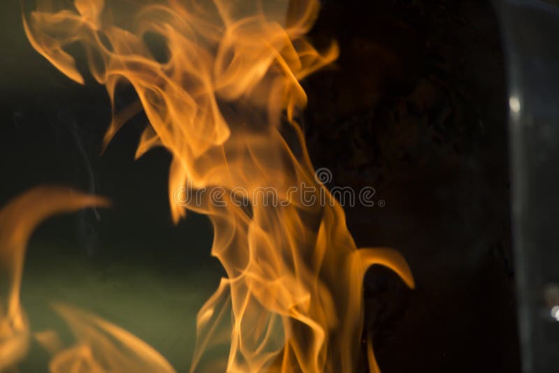 Flames Shooting from Grill stock image. Image of fire - 82380241