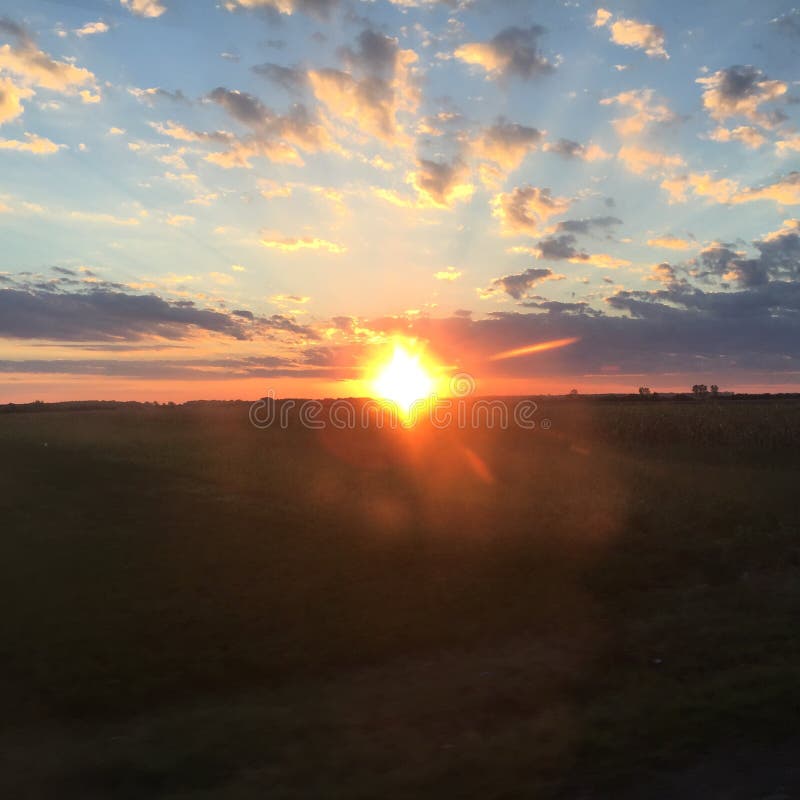 The flames of sunset stock image. Image of view, sunset - 137054179