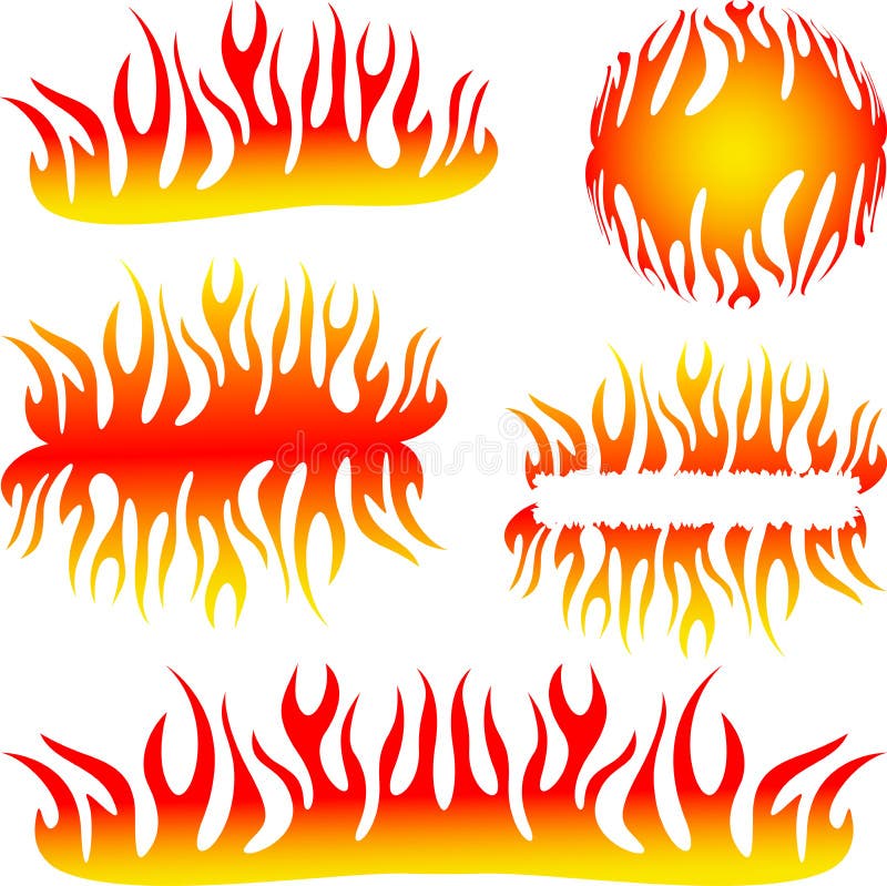 Flames stock vector. Illustration of burnt, artistic - 39862690