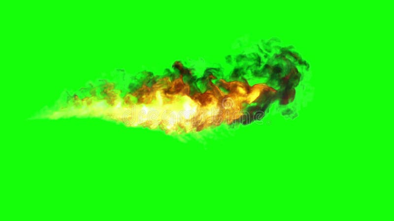Flamethrower, Fire Animation on Black Background Stock Footage - Video ...