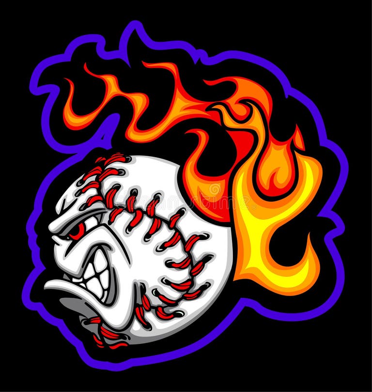 Flaming Baseball Stock Illustrations – 553 Flaming Baseball Stock ...