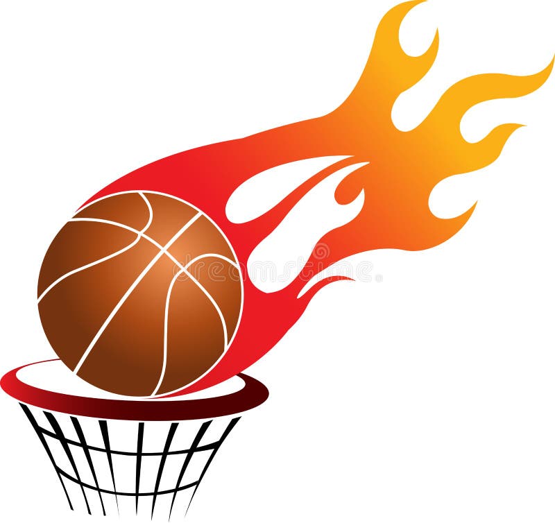 Flaming Basketball...Vector / Clip Art Stock Vector - Illustration of ...