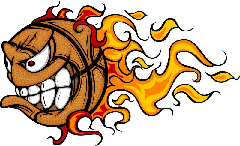 Flaming Basketball Vector Illustration Stock Illustrations – 250 ...