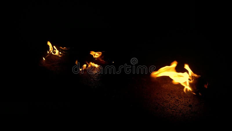 Flaming Debris on Ground - Compositing Element Stock Video - Video of ...
