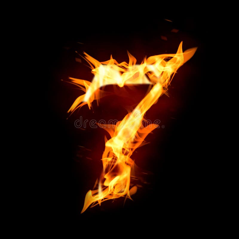Number 7 Fire Stock Illustrations – 151 Number 7 Fire Stock ...