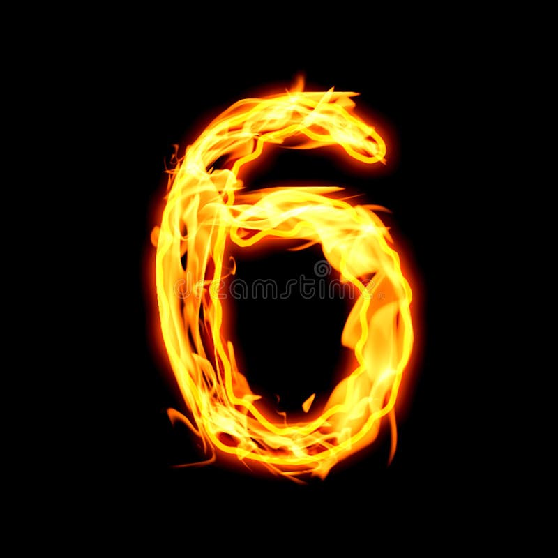 Number Six Fire Stock Illustrations – 497 Number Six Fire Stock ...