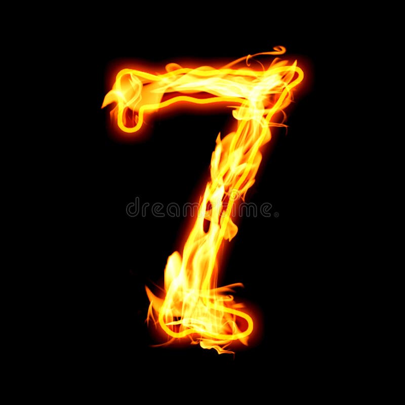 Number 7 Fire Stock Illustrations – 147 Number 7 Fire Stock ...