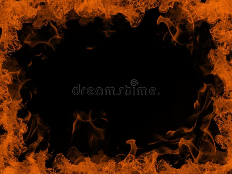 Flaming Border stock illustration. Illustration of flames - 3177191