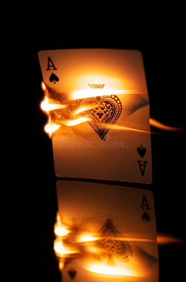 Flaming card stock photo. Image of shadow, silhouette - 53844142