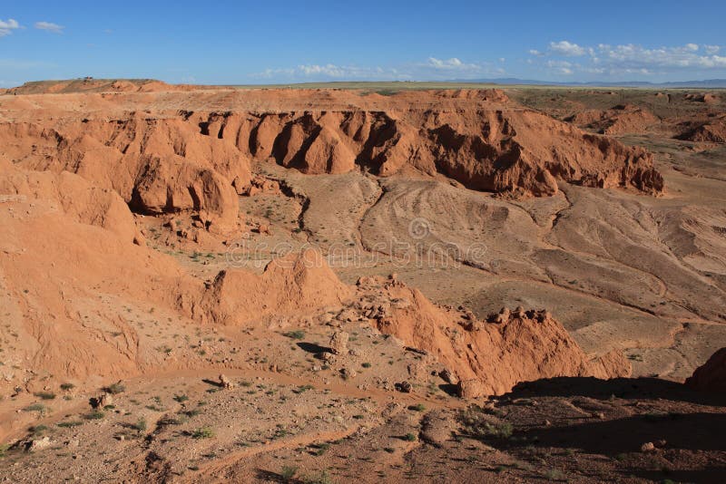 Flaming Cliff Bayanzag Desert Gobi Stock Photos - Free & Royalty-Free ...