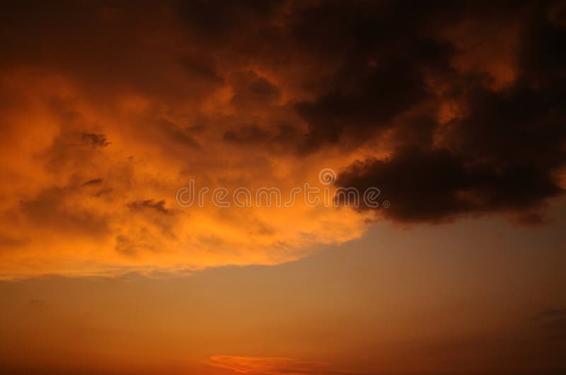 Flaming Clouds stock photo. Image of flame, vivid, orange - 11111312