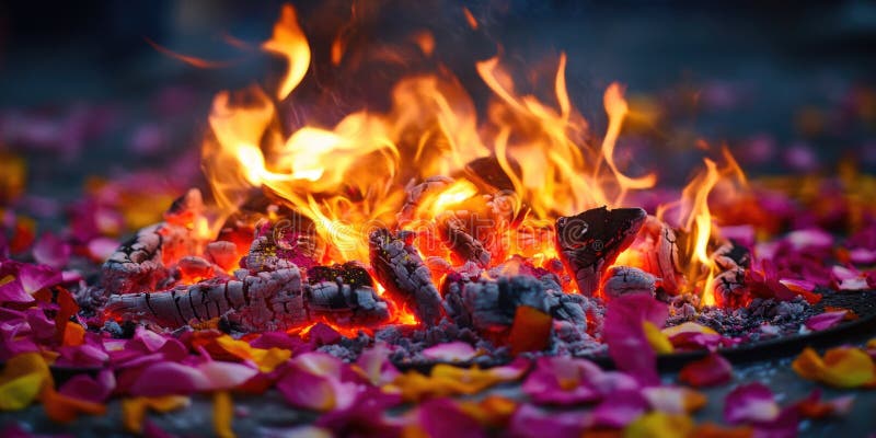 Flaming Display stock photo. Image of street, flames - 361933466