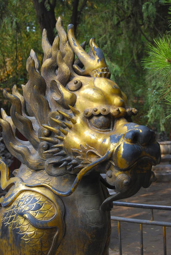 Flaming dragon stock photo. Image of statue, dragon, flames - 4538278