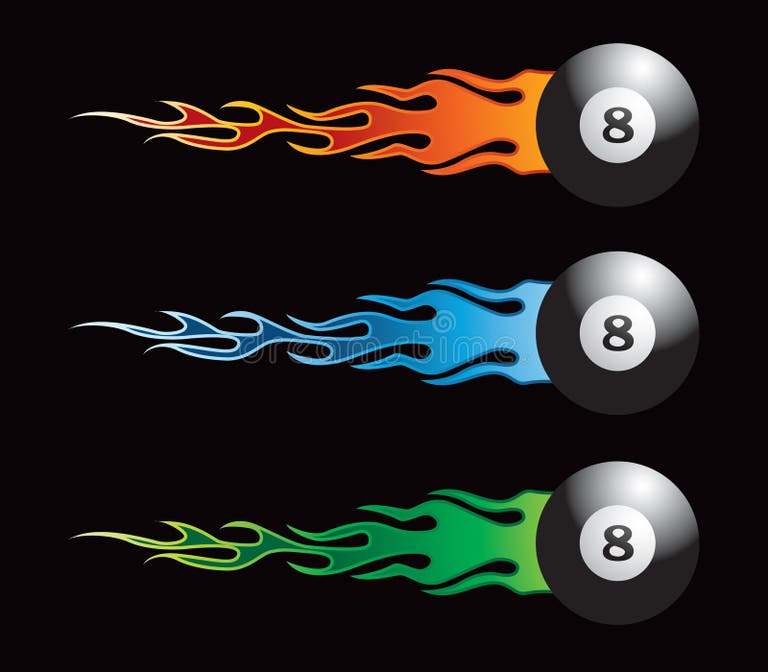 Flaming Pool Balls Stock Illustrations – 16 Flaming Pool Balls Stock ...