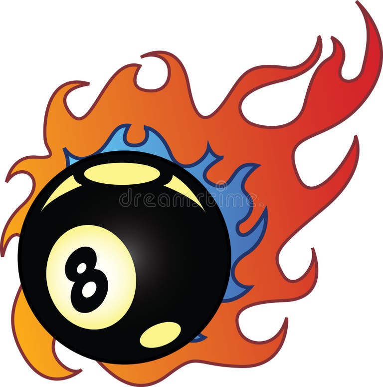 Flaming Eight Ball Stock Illustrations – 108 Flaming Eight Ball Stock ...