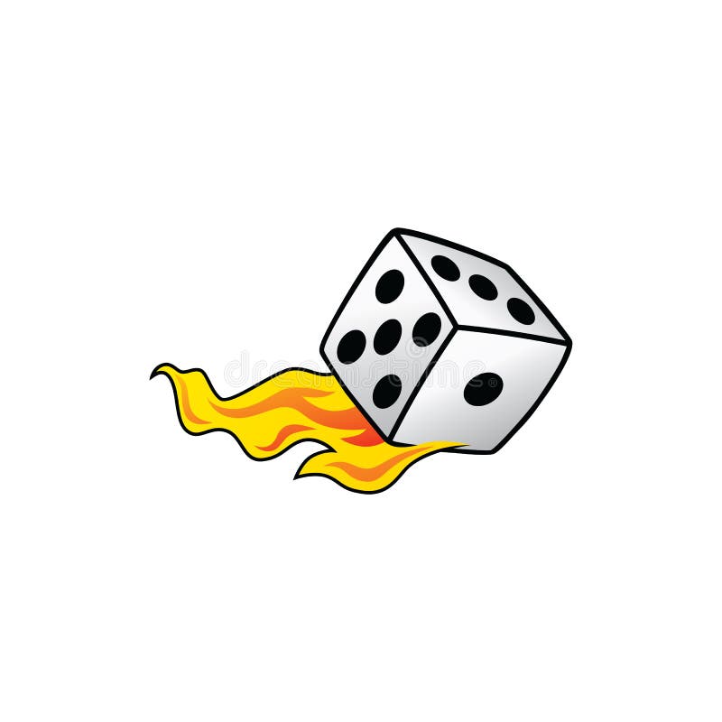 Flaming Dice Banner Vector Illustration Stock Vector - Illustration of ... Flaming Dice Banner Vector Illustration Stock Vector - Illustration of ...