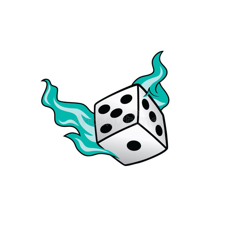 Flaming Dice Banner Vector Illustration Stock Vector - Illustration of ... Flaming Dice Banner Vector Illustration Stock Vector - Illustration of ...