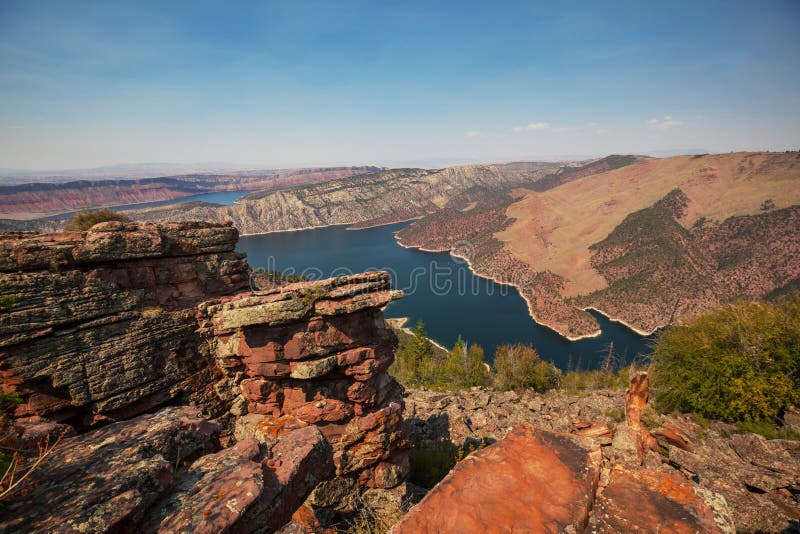 Flaming gorge stock photo. Image of area, sunset, wyoming - 54170846