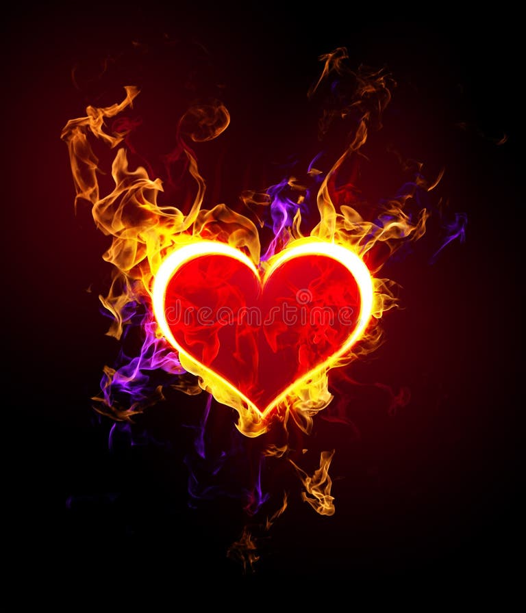 Flaming Heart Stock Illustrations – 3,479 Flaming Heart Stock ...