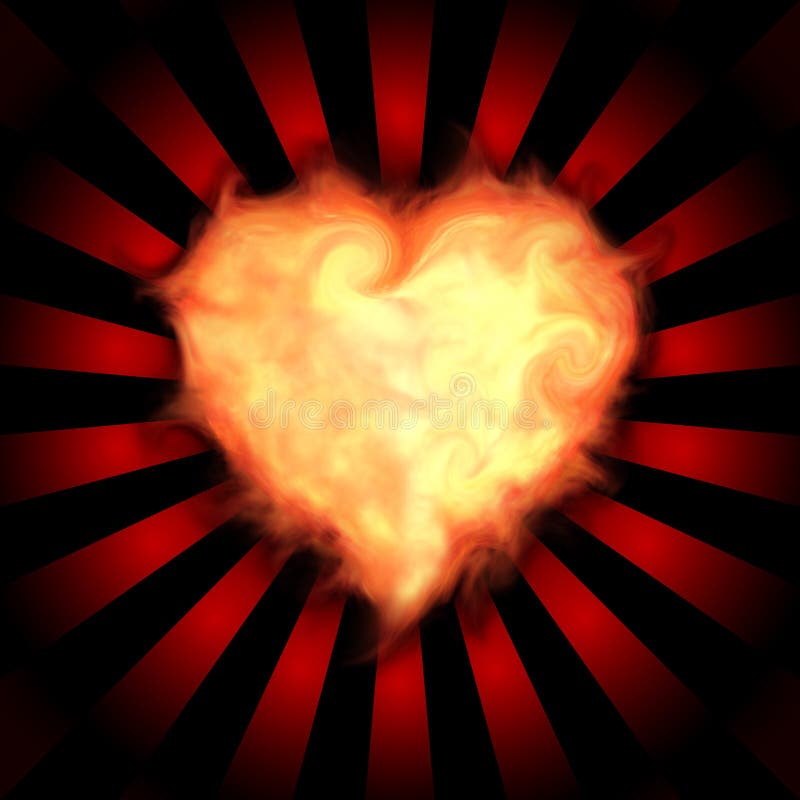 Flaming Heart Stock Illustrations – 2,093 Flaming Heart Stock ...