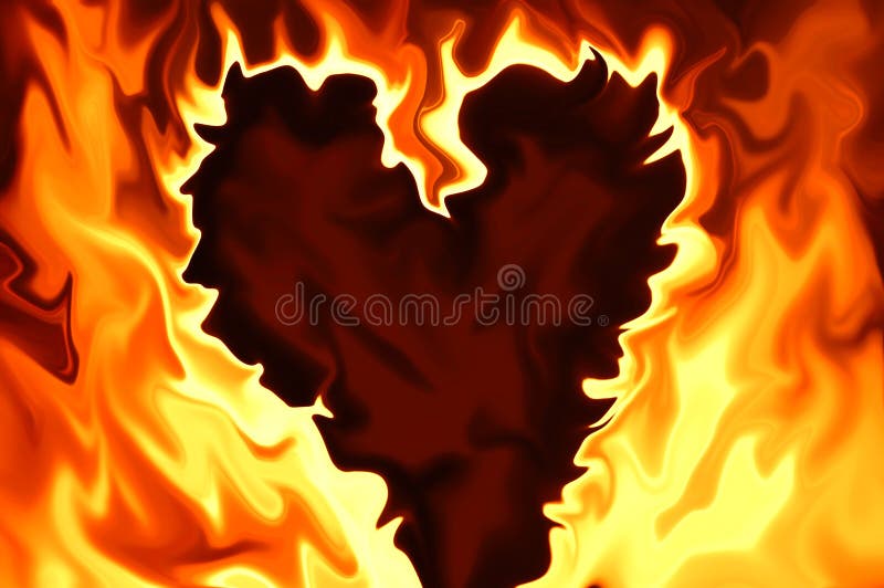 Flaming Heart Stock Illustrations – 2,155 Flaming Heart Stock ...