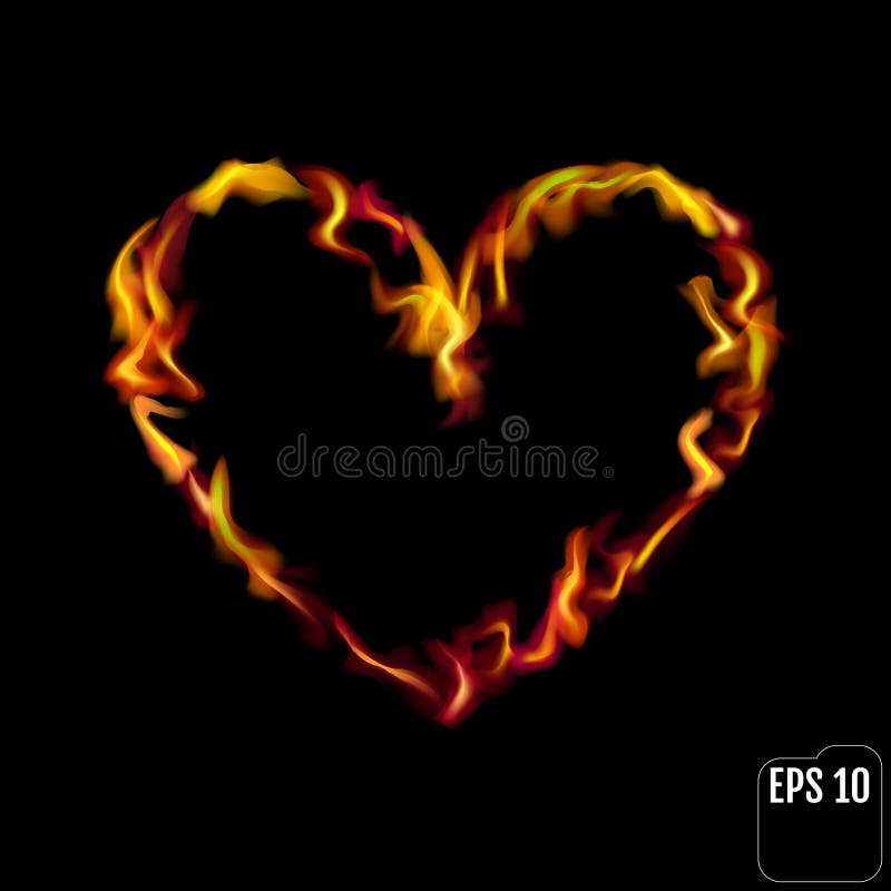 Flaming Heart Stock Illustrations – 2,103 Flaming Heart Stock ...