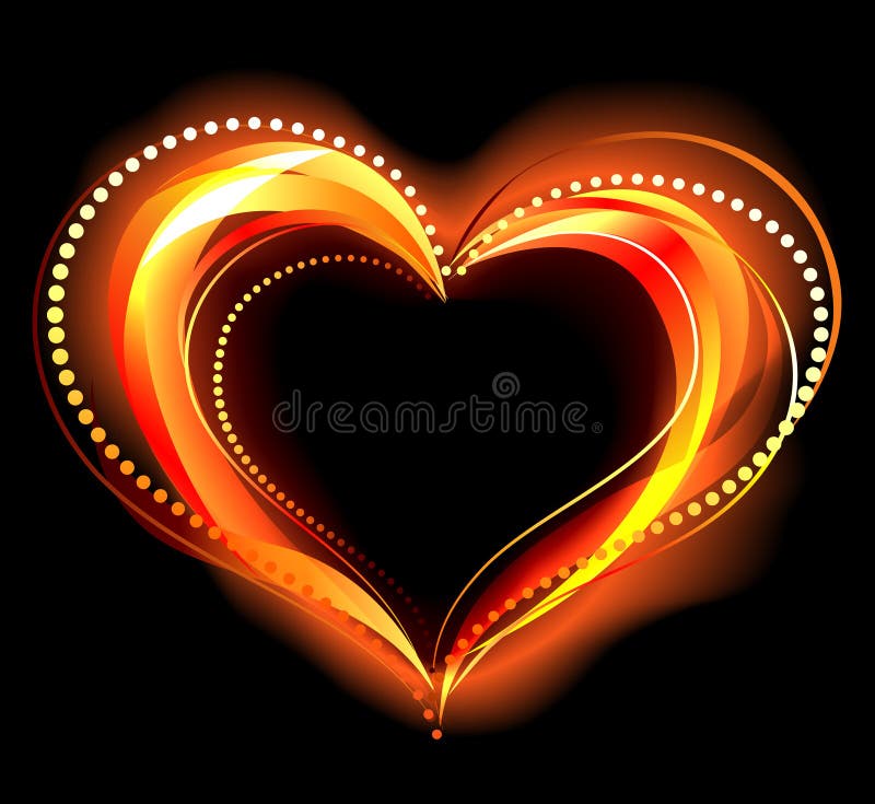 Flaming Heart Stock Illustrations – 2,155 Flaming Heart Stock ...