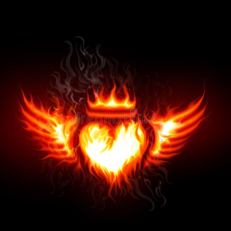 Flaming Heart Stock Illustrations – 3,479 Flaming Heart Stock ...