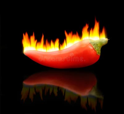 Flaming Hot Pepper stock photo. Image of pepper, food - 2061638