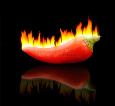 Flaming Hot Pepper stock photo. Image of pepper, food - 2061638