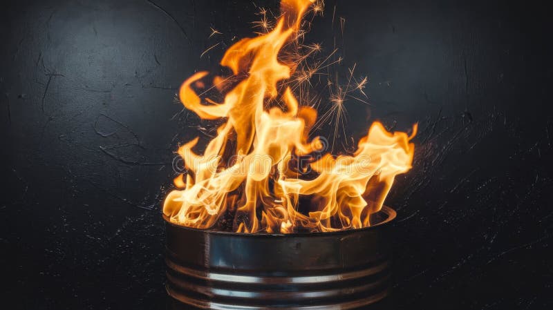 Flaming inferno flame icon stock vector. Illustration of heat - 306213632