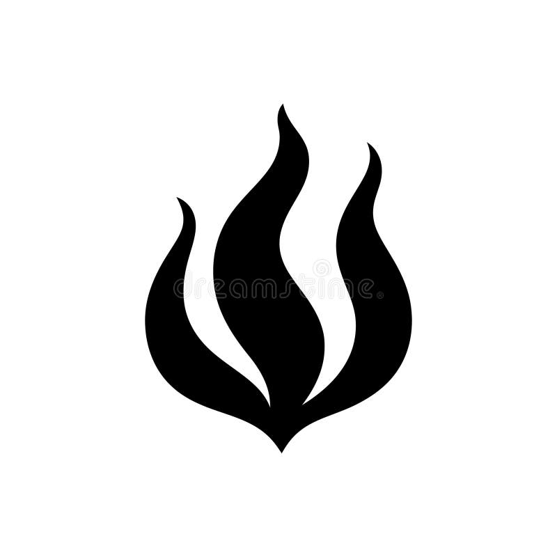 Flaming inferno flame icon stock vector. Illustration of powerful ...