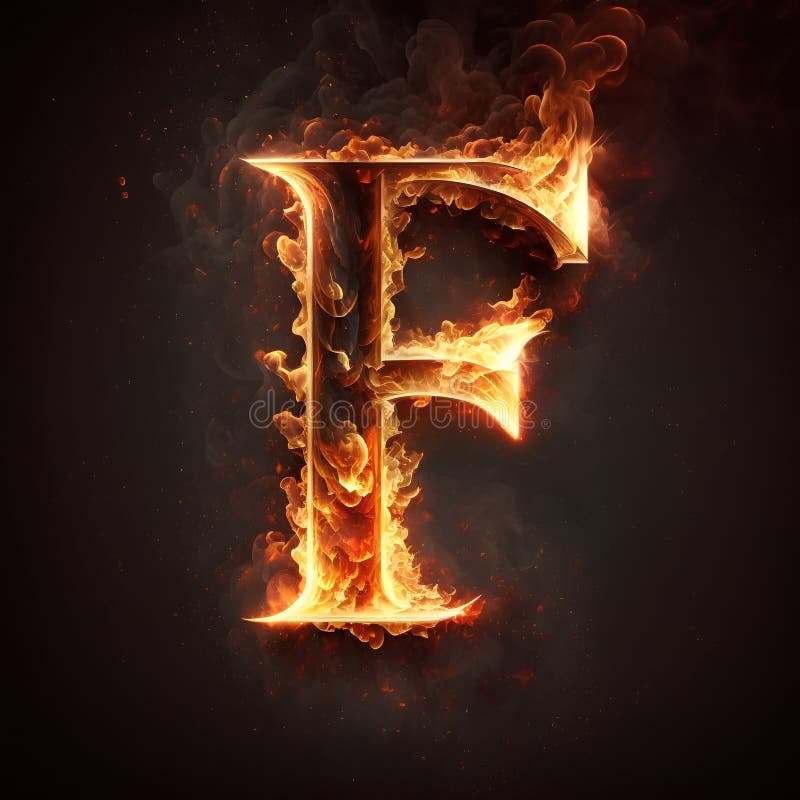 Flaming Letter B: Explosive Pigmentation Artwork by Ingrid Baars Stock ...