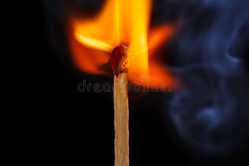 Flaming matchstick stock photo. Image of fire, flammable - 50542990