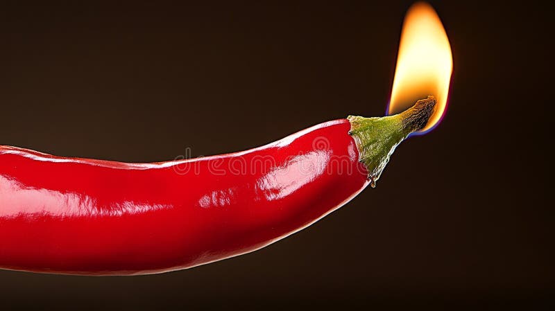 Flaming Red Chili Pepper stock photo. Image of creative - 348579010