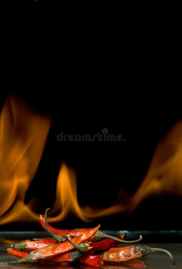 Flaming Red Hot Peppers stock image. Image of nutrition - 11884341