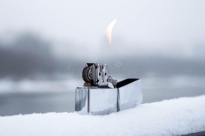 Flaming lighter stock image. Image of matches, classic - 11294265