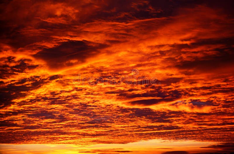 Flaming clouds stock photo. Image of natural, flying - 108216800