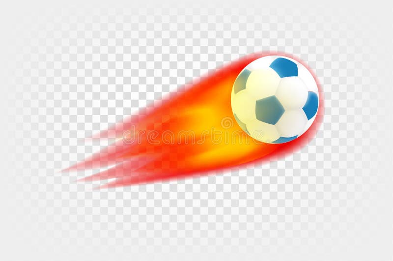 Flaming Soccer Ball Logo stock vector. Illustration of ball - 11760112