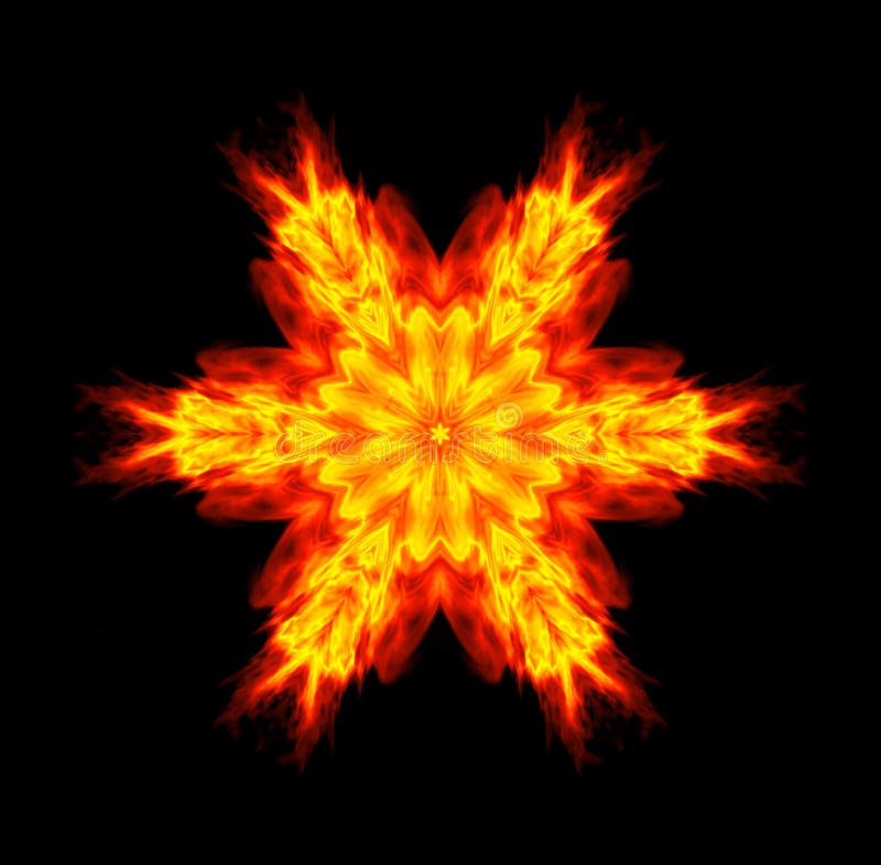 Flaming Star stock illustration. Illustration of background - 7280744