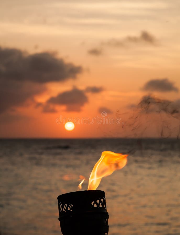 Flaming sunset stock image. Image of fire, flaming, shower - 45709671