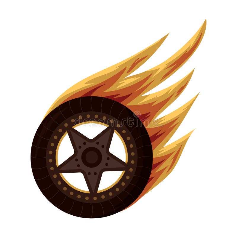 Flaming Wheels Stock Illustrations – 76 Flaming Wheels Stock ...