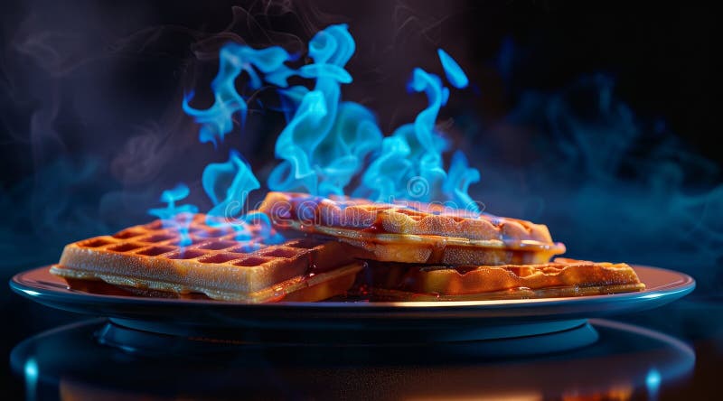 Flaming Waffles Stock Illustrations – 1 Flaming Waffles Stock ...