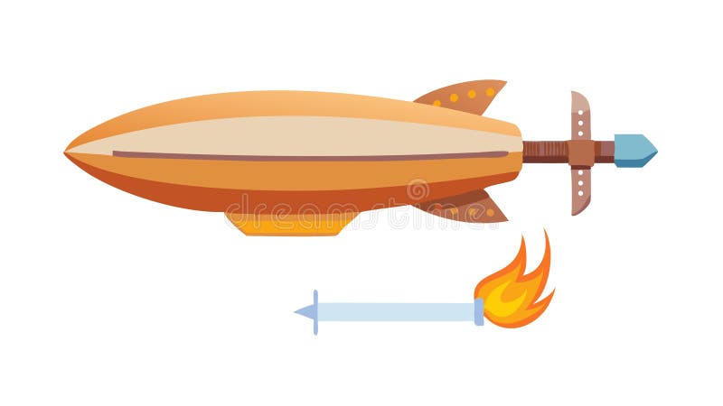 Flaming Zepplin Crash, Airship Disaster, Vector Design Generative AI ...