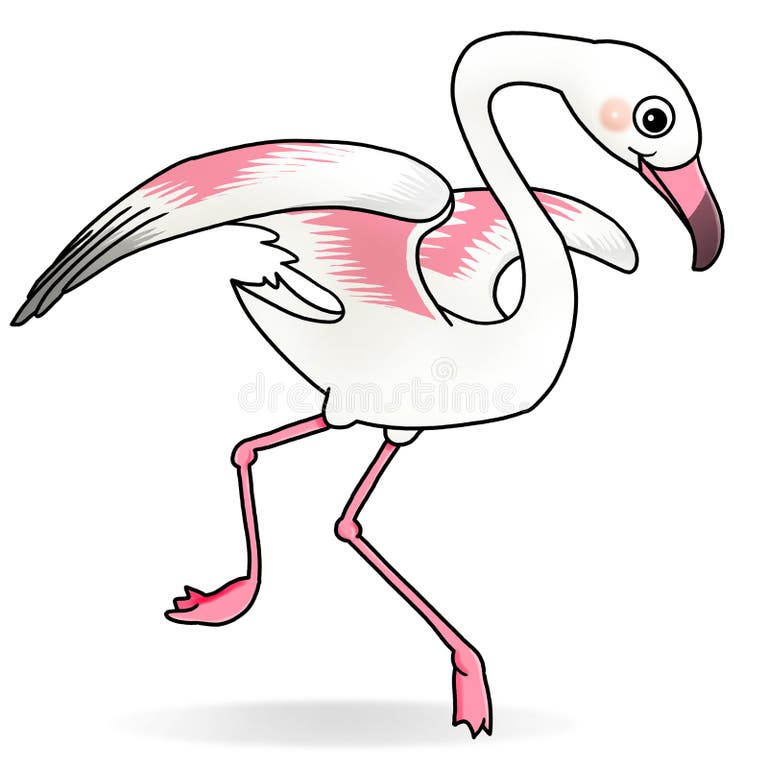 Running Flamingo Cartoon Stock Illustrations – 78 Running Flamingo ...