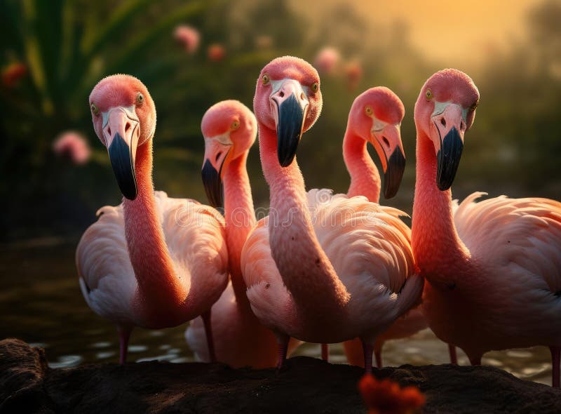 Flamingo group stock image. Image of safari, wildlife - 290013281