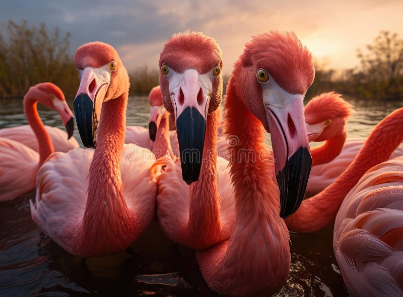 Flamingo group stock photo. Image of colorful, group - 290024552