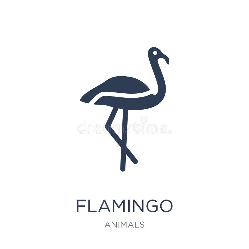 Flamingo Icon. Trendy Flat Vector Flamingo Icon on White Background ...